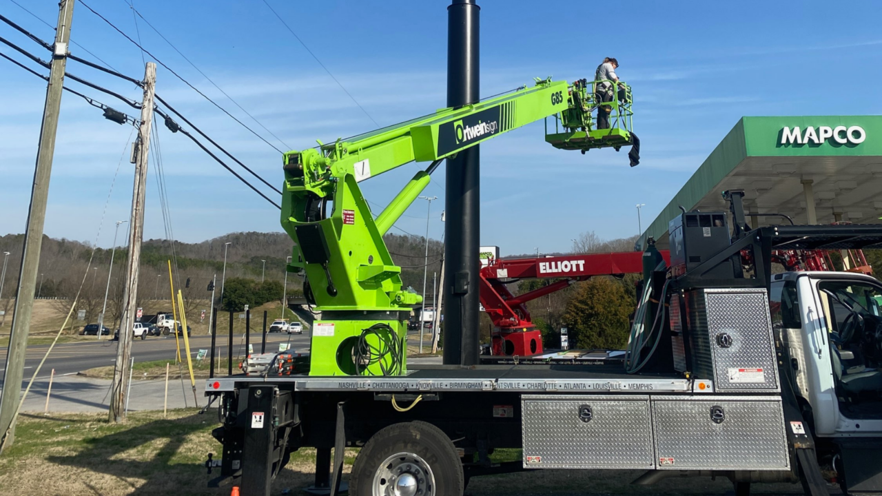 Ortwein Sign : Sign Installation